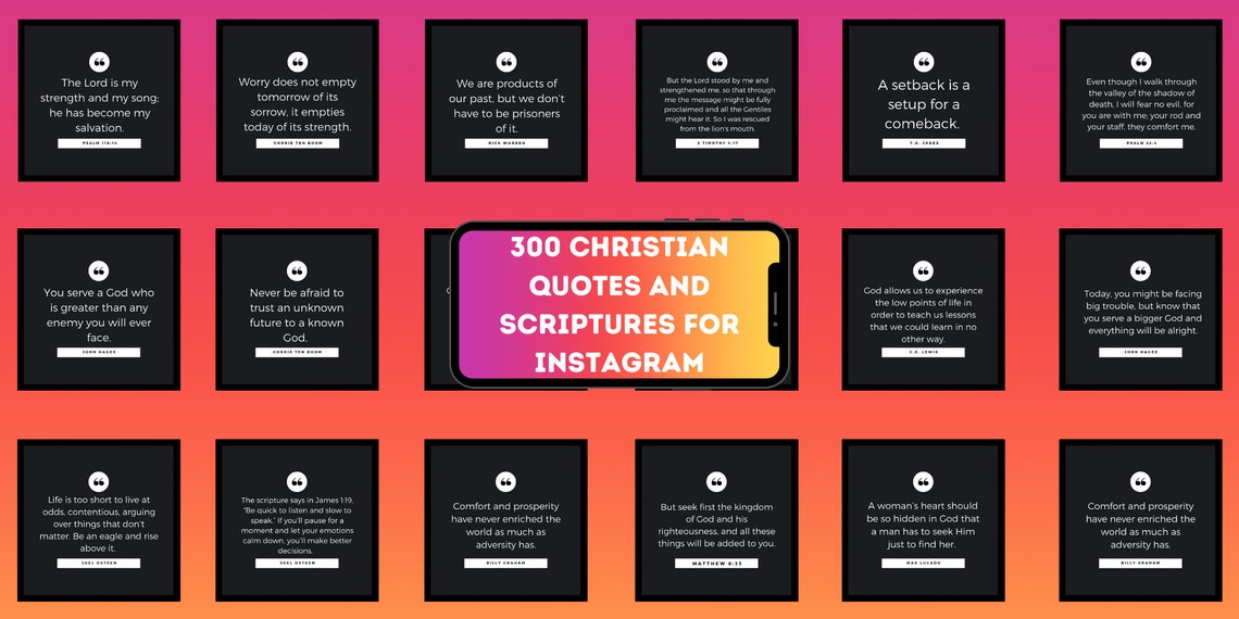 Christian Quotes and Scriptures for Social Media, Bible Verses and ...