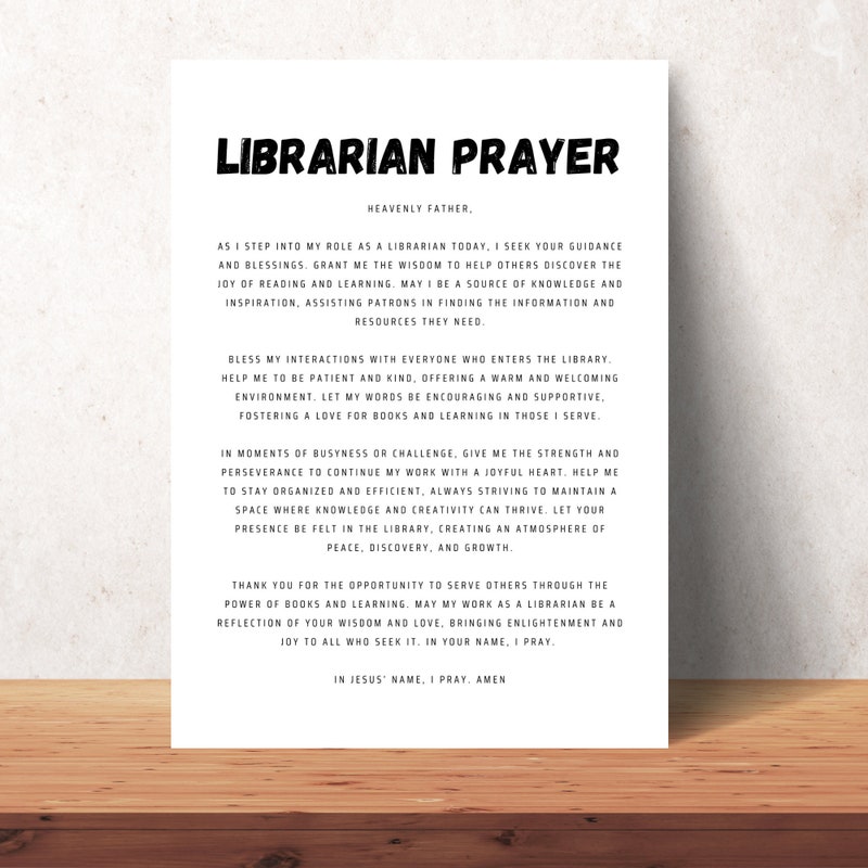 Librarian Poster - Etsy