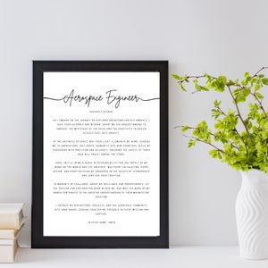 Aerospace Engineer Prayer Wall Art Printable Christian Decor Digital ...