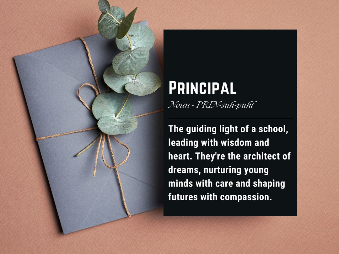 Principal Definition Download Greeting Card Printable Gift Idea ...