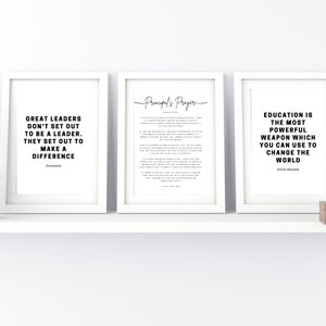 Principal Prayer Wall Art Bundle Printable Christian Principal Office ...