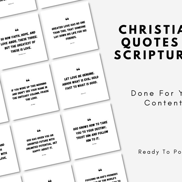 Christian Quotes and Scriptures for Social Media, Bible Verses and ...