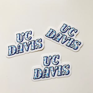 UC Davis Sticker - Decal for Laptop, Water Bottle Hydroflask, Phone ...