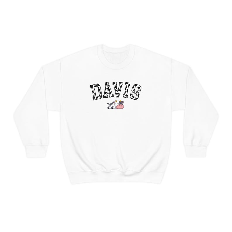 Davis Cowprint Sweatshirt | Unisex Heavy Blend Crewneck | UC Davis ...