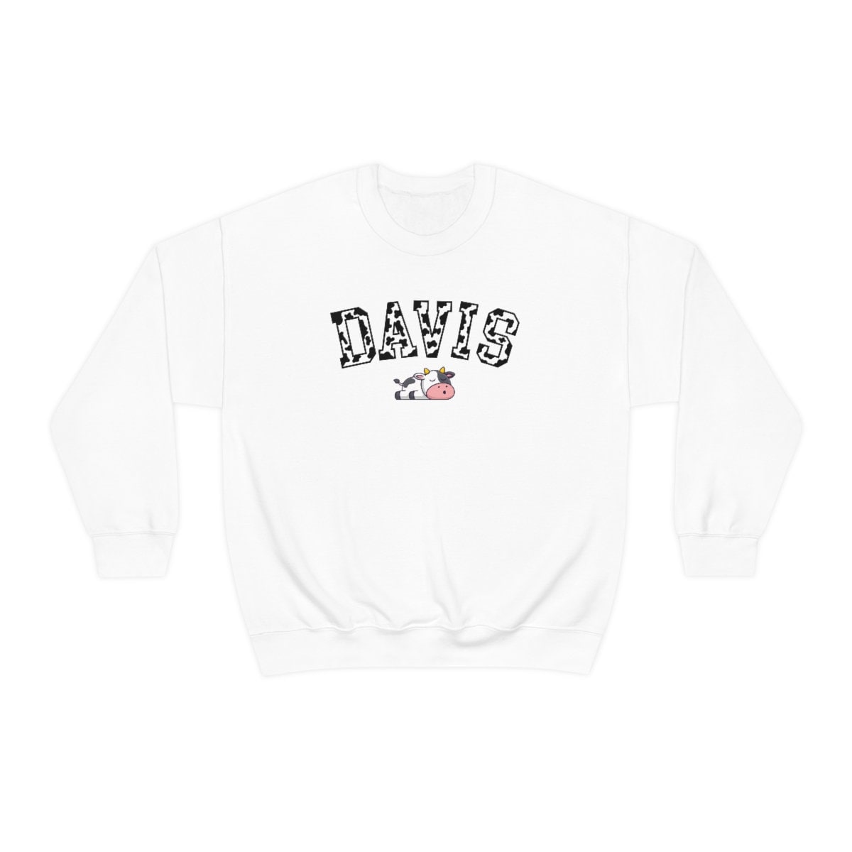 Davis Cowprint Sweatshirt | Unisex Heavy Blend Crewneck | UC Davis ...