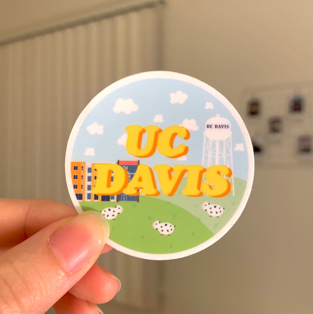 UC Davis Sticker - Decal for Laptop, Water Bottle Hydroflask, Phone ...