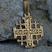 Jerusalem Cross Gold Pendant Jewish Gifts From Israel Crusader | Etsy