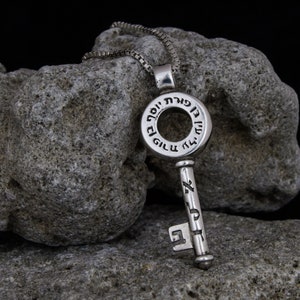 Key Necklace Men Kabbalah Amulet Key Necklaces for Women Jewish Gifts ...