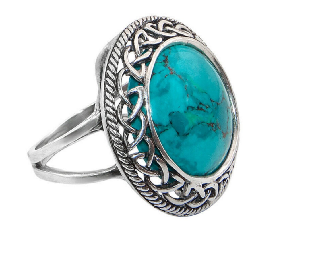 Eilat Stone Ring Large Stone Rings for Women Antique Signet Ring Women ...