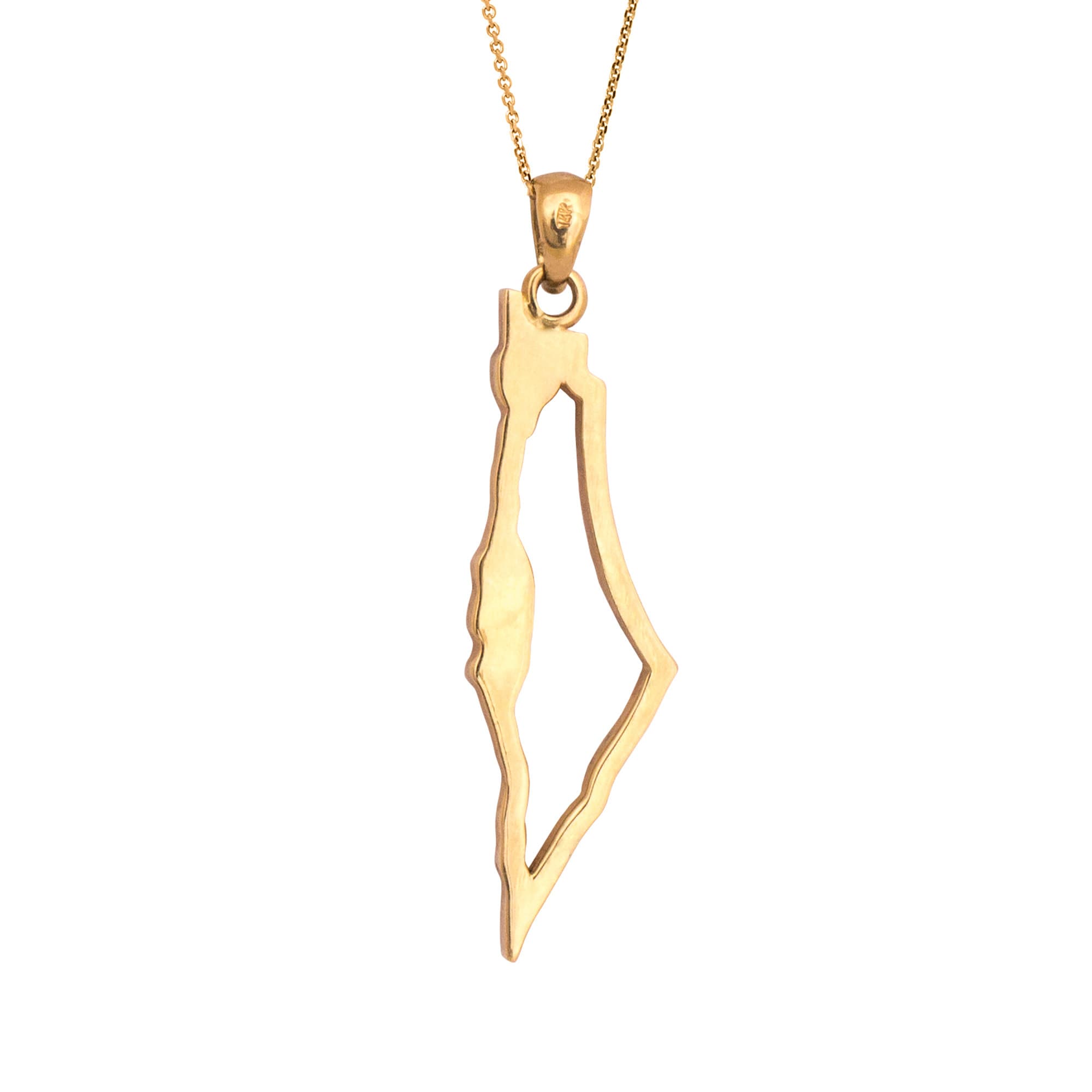 Israel Map Necklace Map of Israel Pendant Jewish Jewelry Men - Etsy