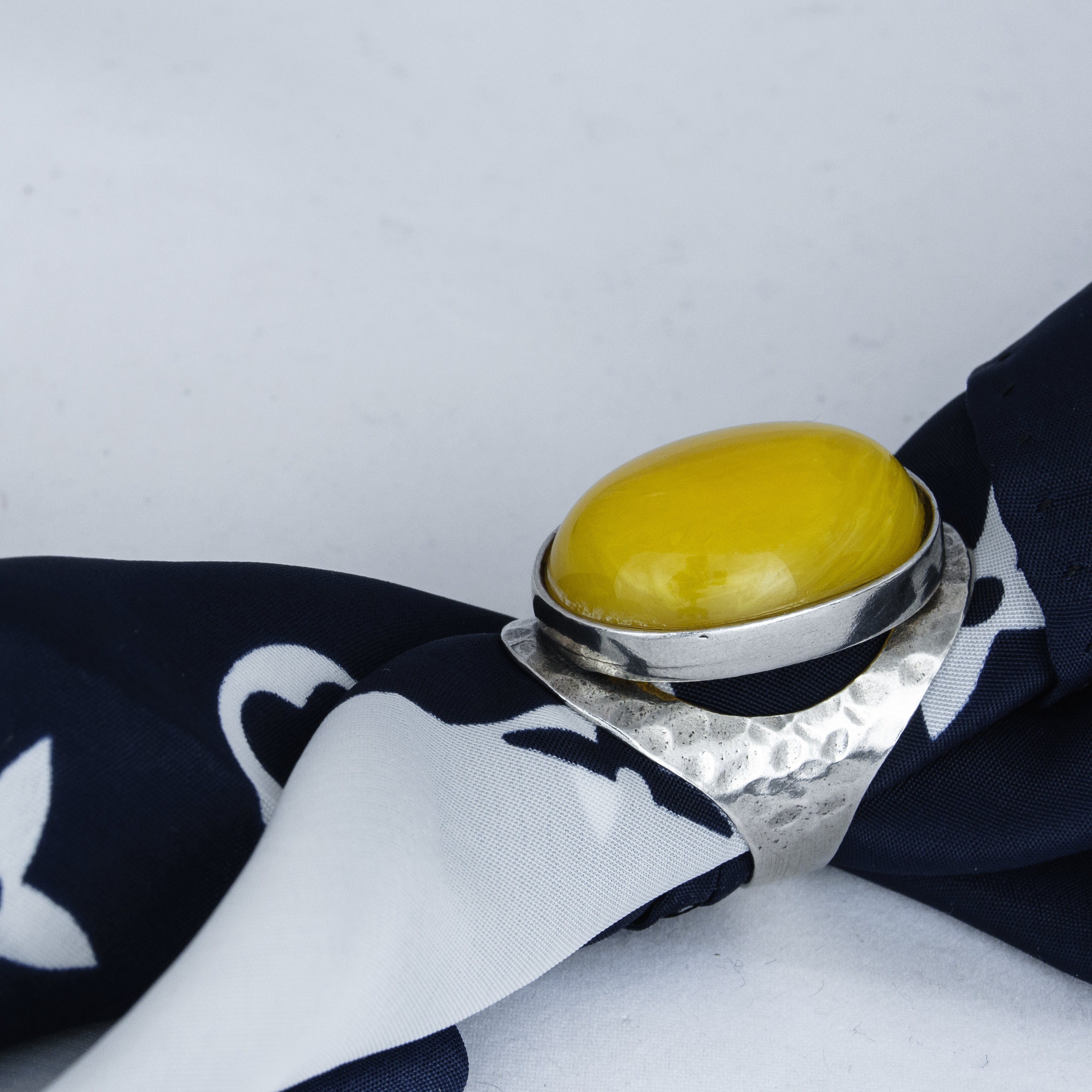 Large Yellow Amber Ring Yellow Amber Ring Men Amber Ring Sterling ...