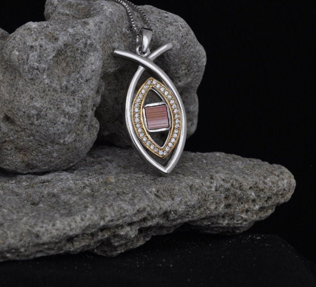 Jesus Fish Necklace Nano Bible Jesus Fish Pendant Christian Gifts for ...