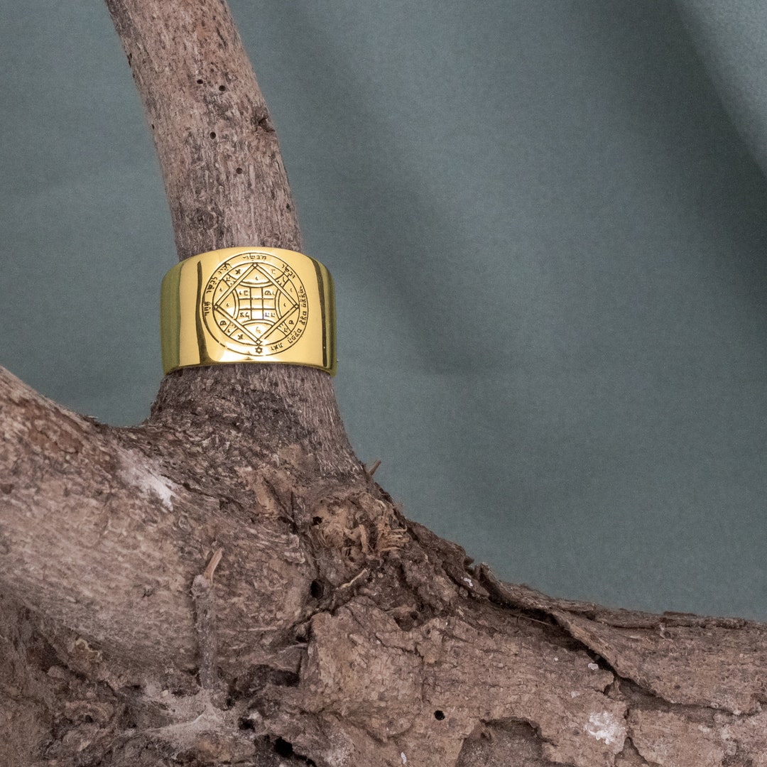 King Solomon Seal Ring Fourth Pentacle of Venus in the Signet Powerful ...