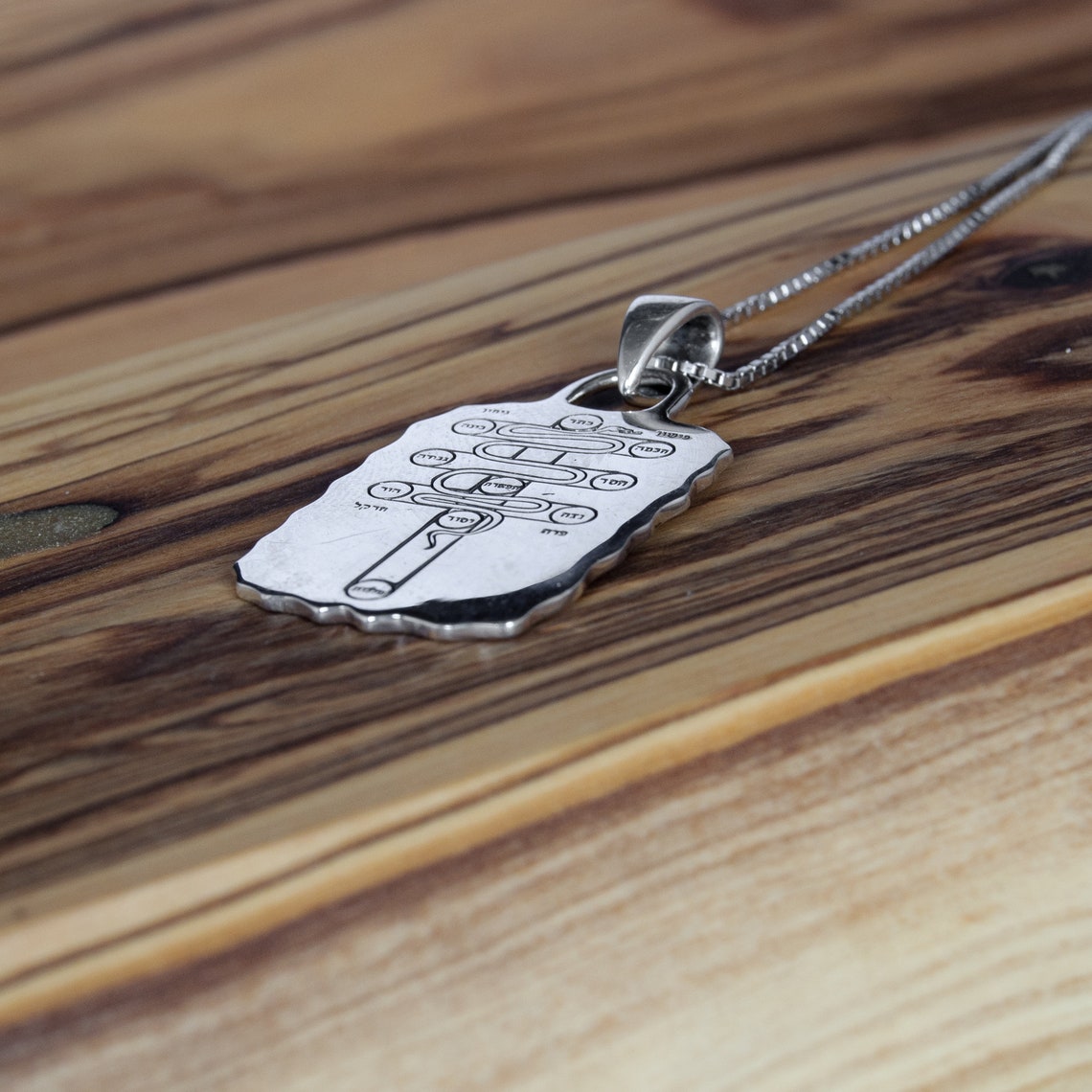 Kabbalah Amulet Necklace Copper Serpent Necklace Silver - Etsy