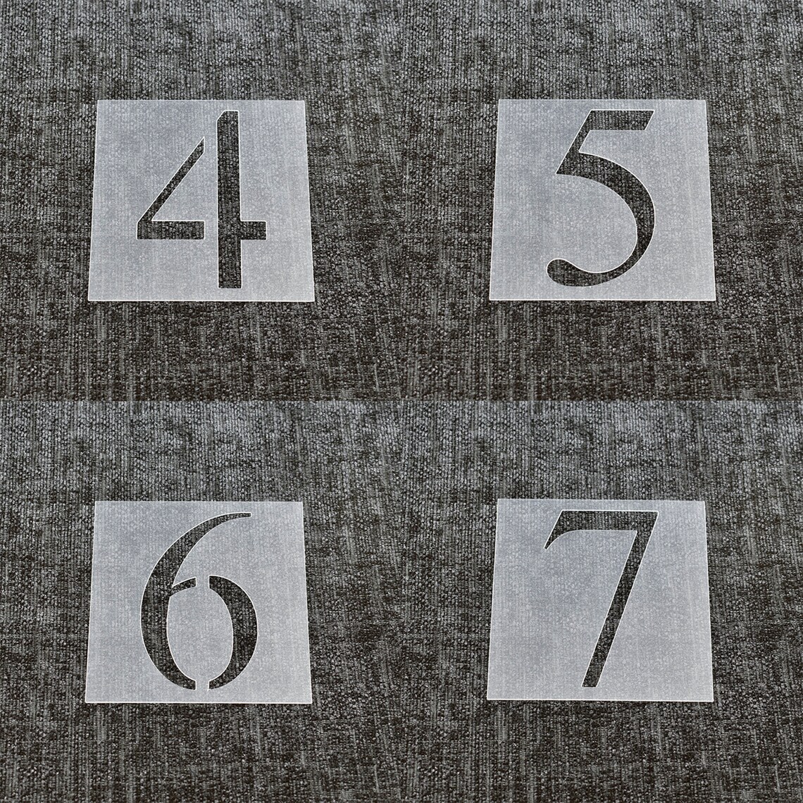 Number Stencils - Choose a Design (sold Individually) - Reusable ...