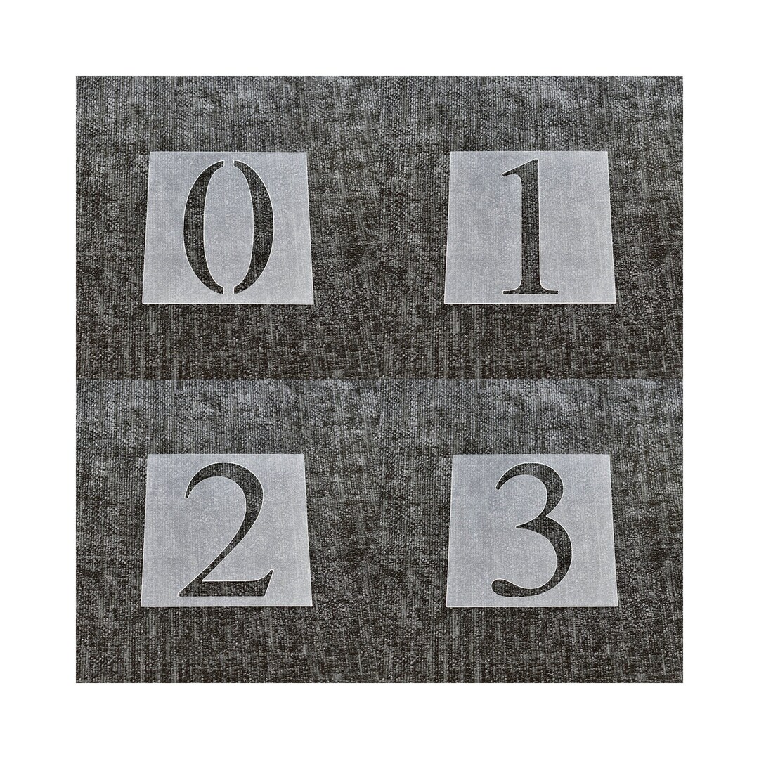 Number Stencils - Choose a Design (sold Individually) - Reusable ...