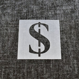 Dollar Symbol - Reusable Shape Stencil - High Quality Strong 350 ...