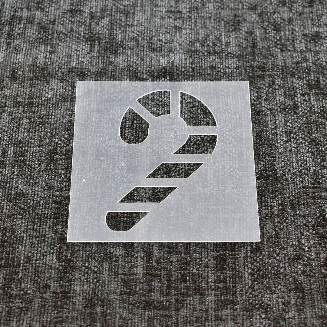 Candy Cane Stencil - Reusable Stencil for Crafts, DIY, Baking - Etsy