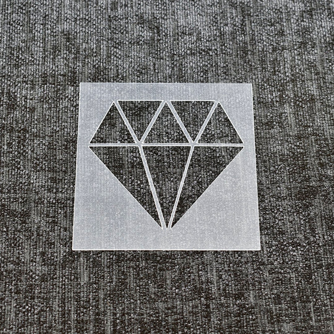 Diamond Gem Stencil Reusable Stencil. High Quality Strong 350 Micron ...