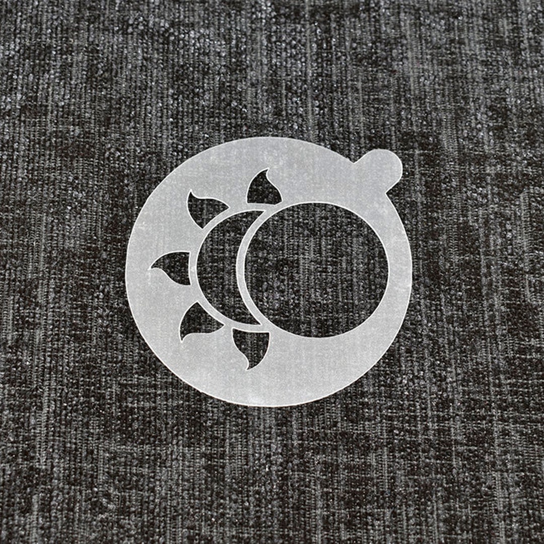 Reusable 'eclipse' Coffee Stencil. High Quality Strong 350 Micron Stencils. - Etsy