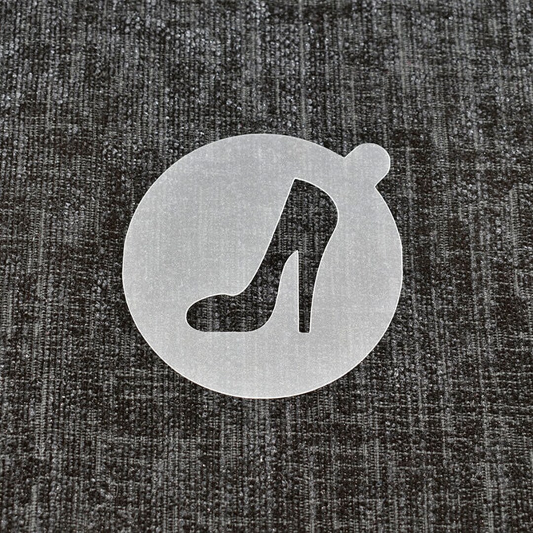 Reusable 'high Heel' Coffee Stencil. High Quality Strong 350 Micron ...