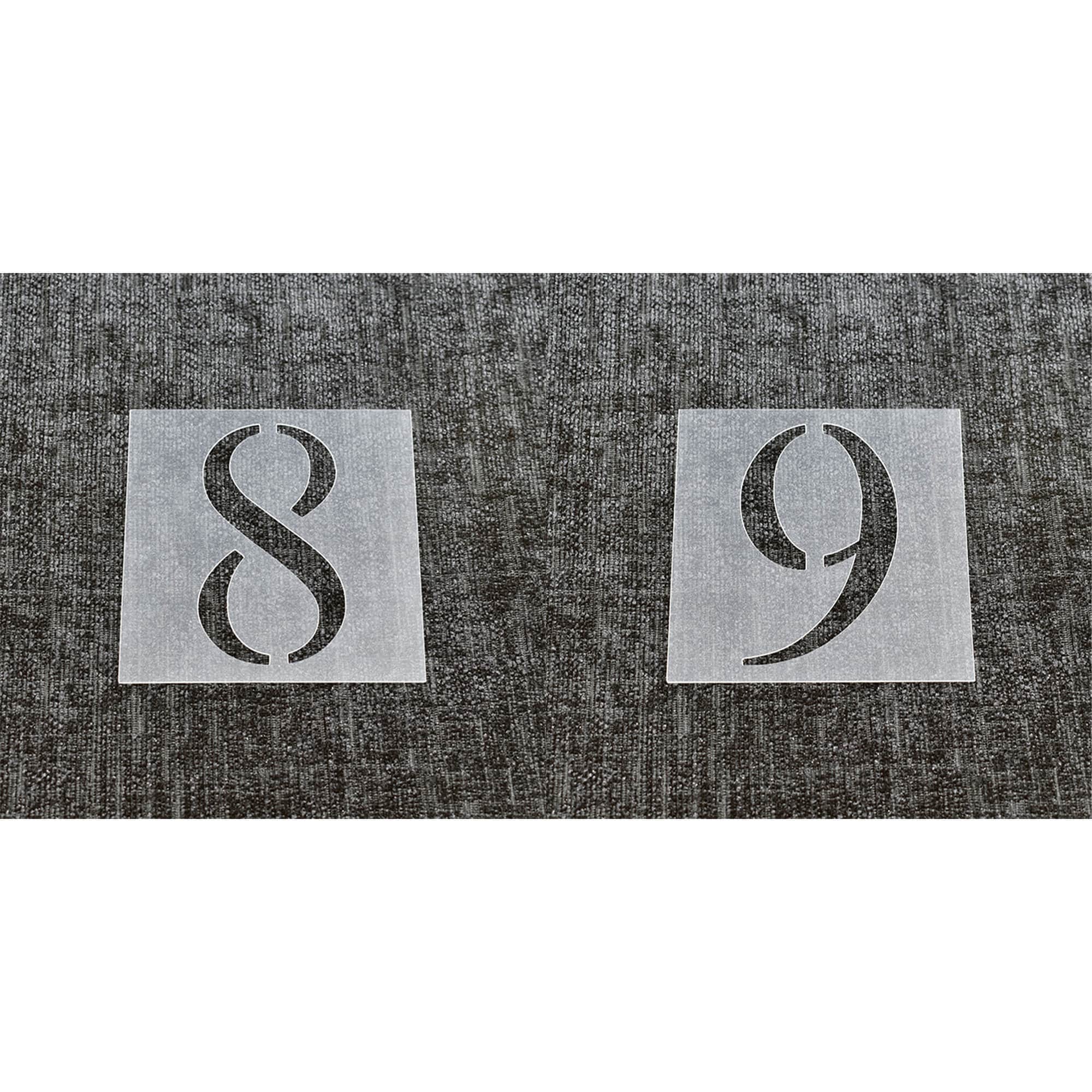 Number Stencils - Choose a Design (sold Individually) - Reusable ...