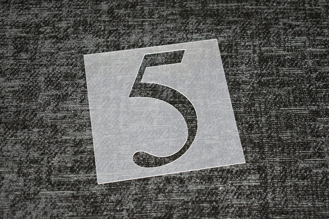 Number 5 Stencil Reusable Stencil for Exterior House - Etsy