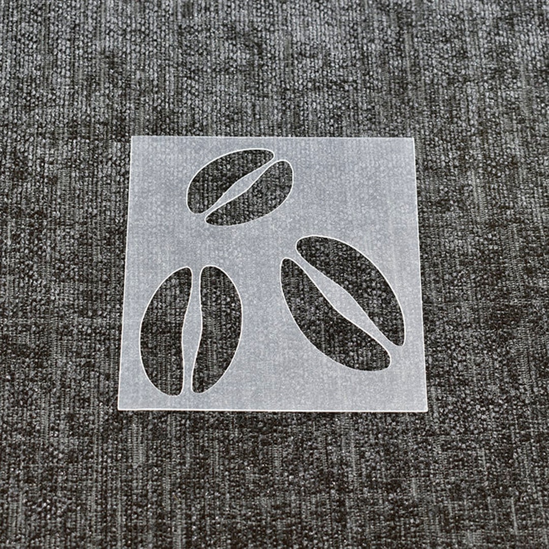 Coffee Beans - Reusable Shape Stencil - High Quality Strong 350 Microns ...