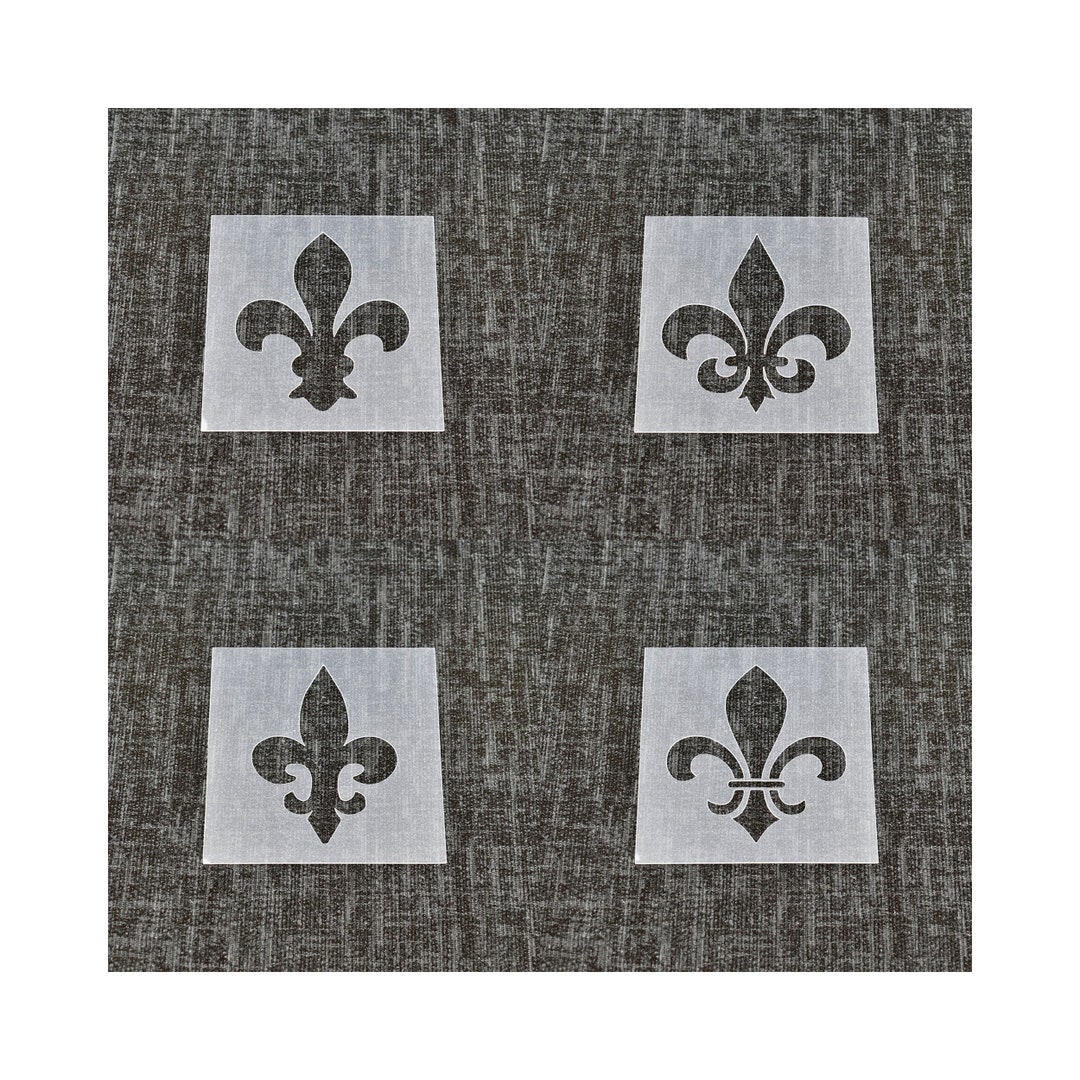 Fleur De Lis Stencil Reusable Stencil. High Quality Strong 350 Micron ...