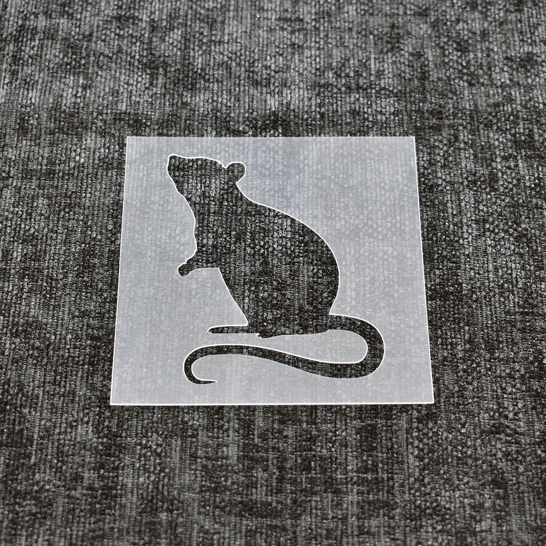 Rat - Reusable Halloween Stencil - High Quality Strong 350 Micron ...