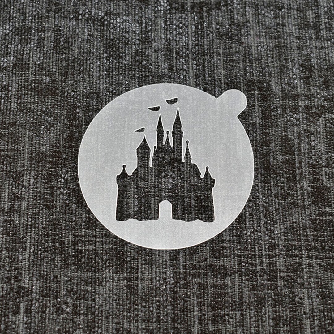 Reusable 'fantasy Castle' Coffee Stencil. High Quality Strong 350 ...