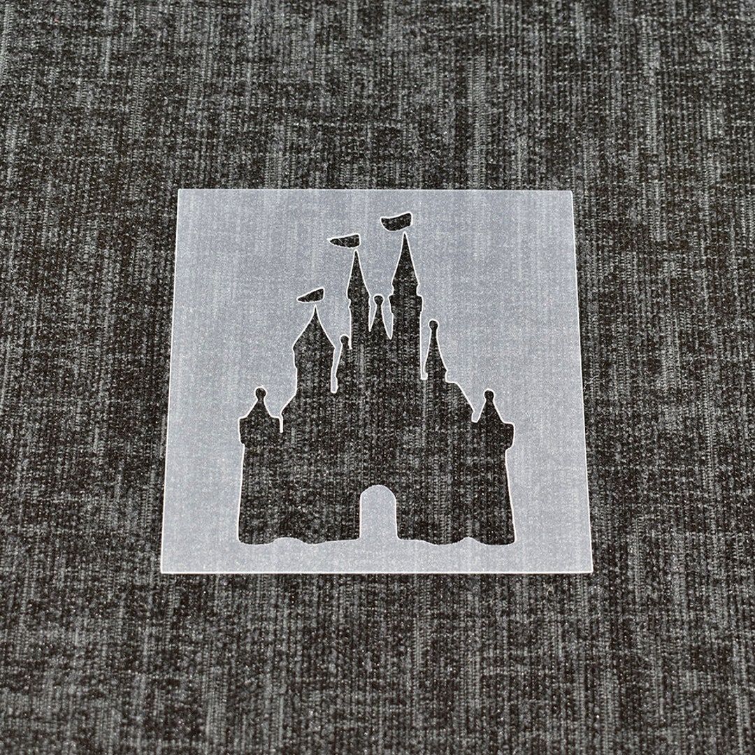 Fantasy Castle Stencil Reusable Stencil. High Quality Strong 350 Micron ...