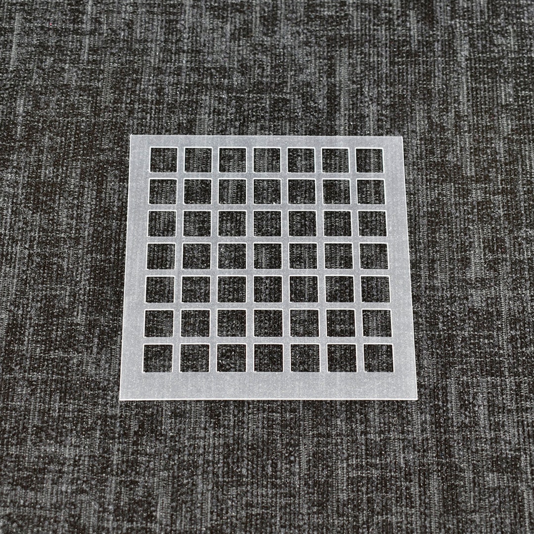Square - Design 1 - Reusable Pattern Stencil - High Quality Strong 350 ...