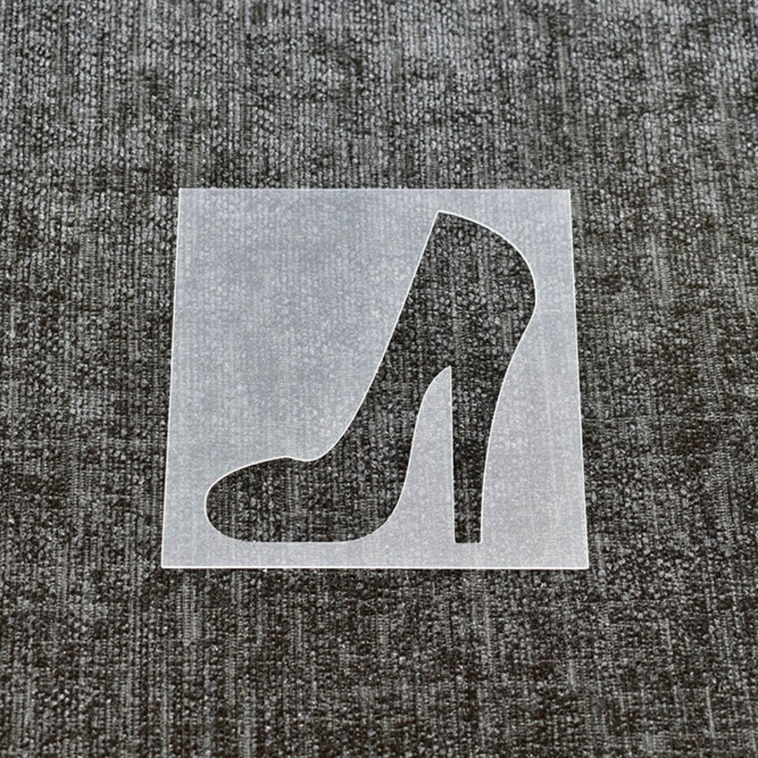 High Heel Shoe Stencil - Reusable Stencil for Crafts, DIY, Baking - Etsy