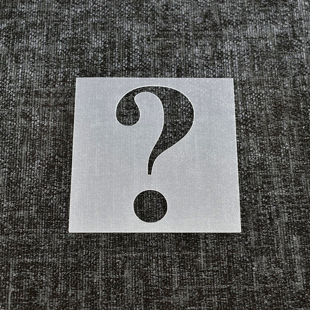 Question Mark - Reusable Shape Stencil - High Quality Strong 350 ...