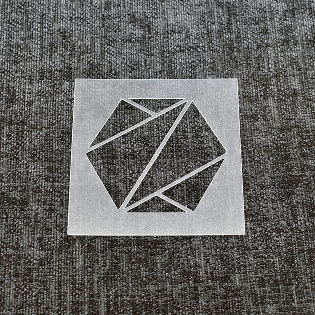 Geometric Hexagon 1 - Reusable Stencil - High Quality Strong 350 Micron ...