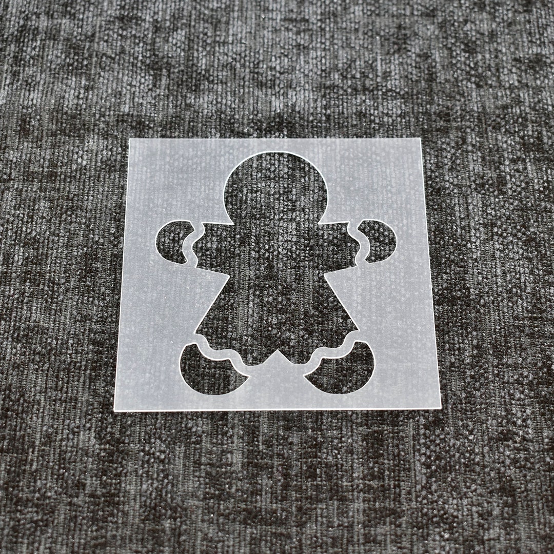 Reusable Strong Christmas Gingerbread Man Stencil. High Quality Strong ...