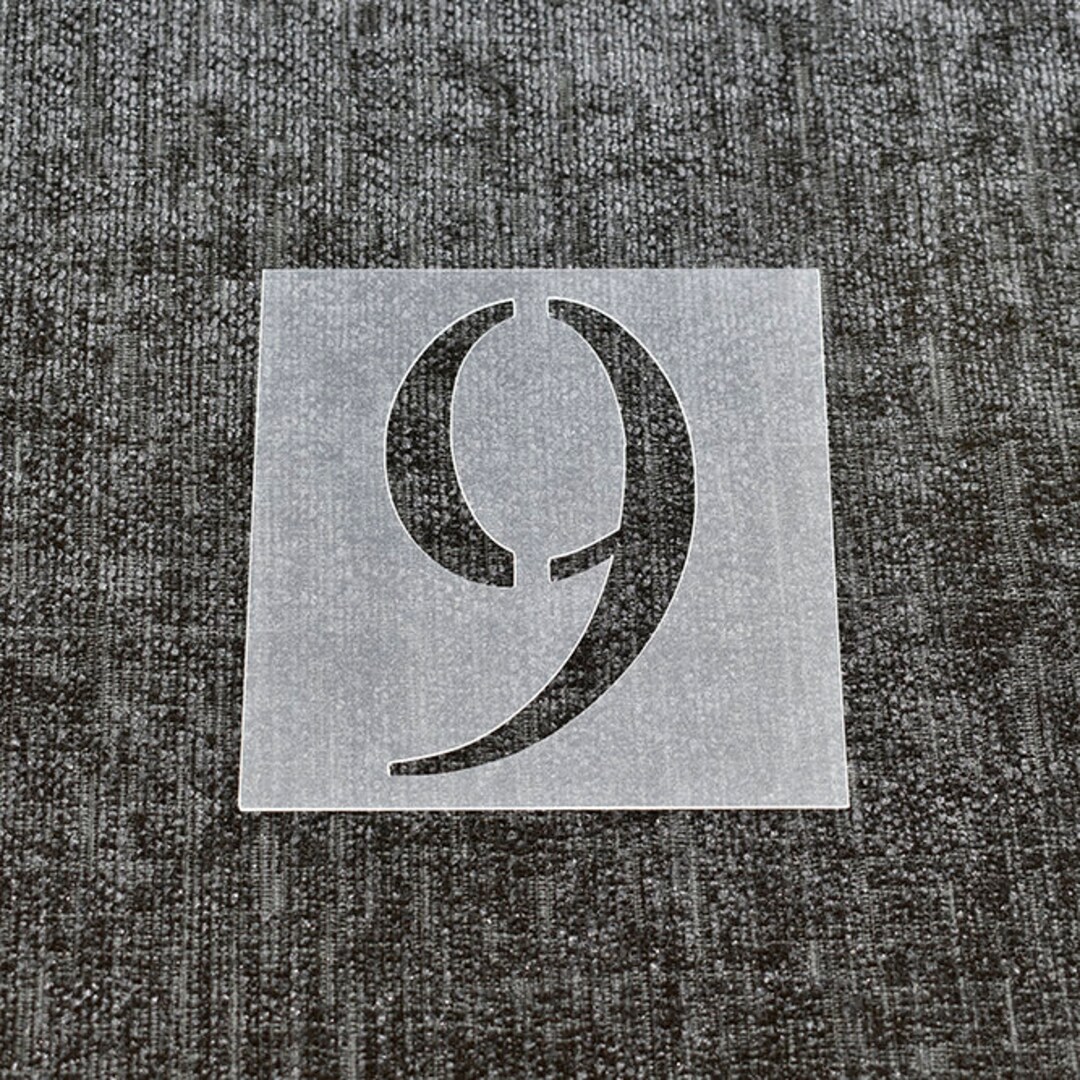 Number 9 - Reusable Number Stencil - High Quality Strong 350 Microns - Etsy