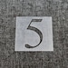 Number 5 Stencil Reusable Stencil for Exterior House Numbers, Walls ...