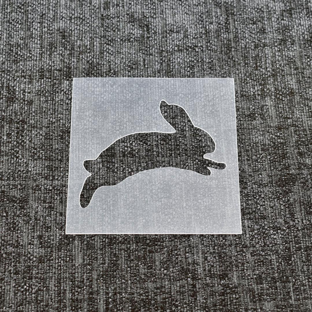 Easter Jumping Rabbit Reusable Stencil. High Quality Strong 350 Micron ...