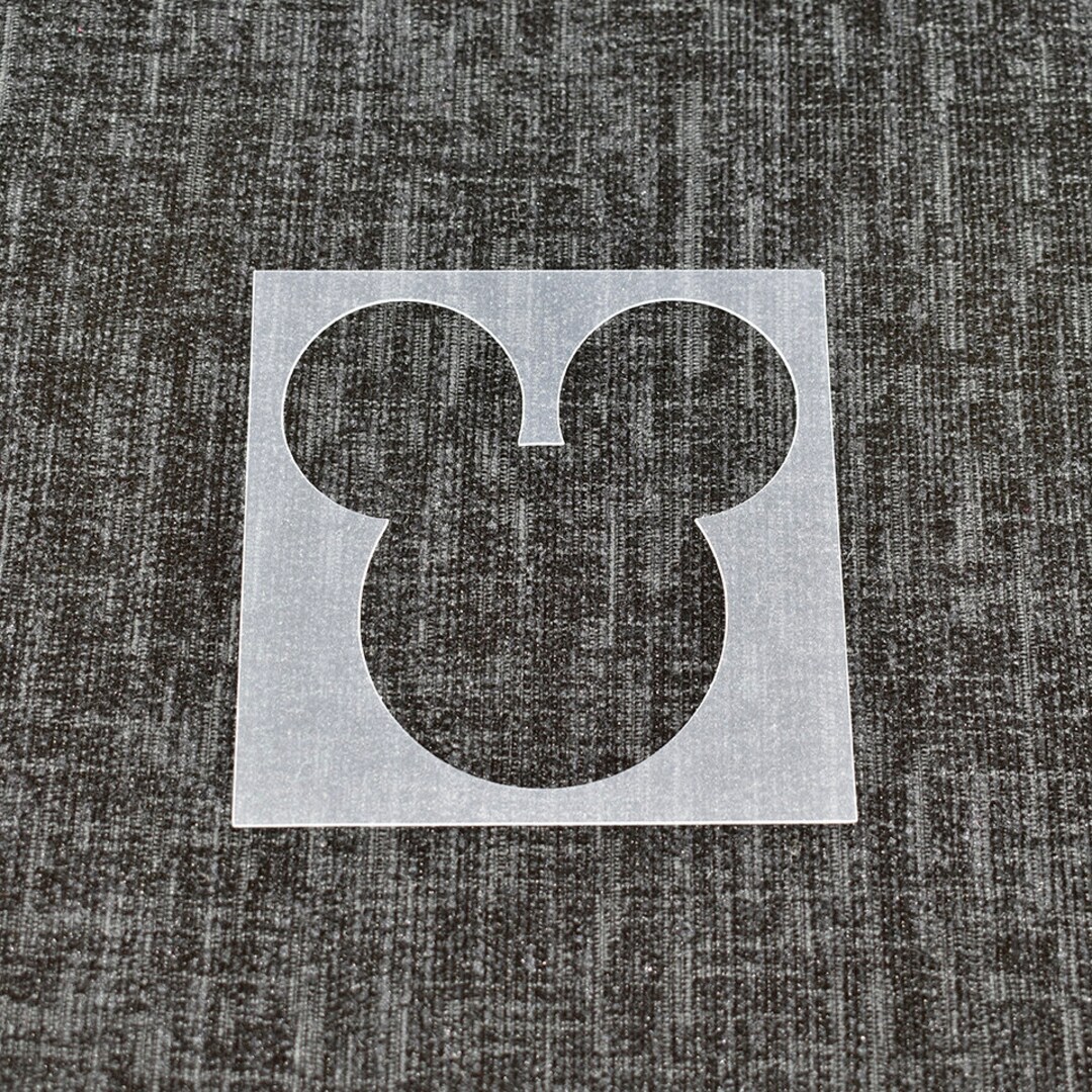 Mouse Head - Reusable Stencil - High Quality Strong 350 Micron Stencils ...