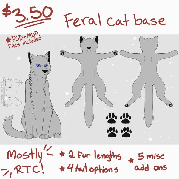 Warrior Cats Reference Sheet Base - Etsy Warrior Cats Reference Sheet Base - Etsy