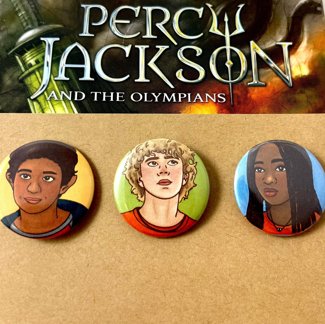 Percy Jackson and the Olympians Character Button Pin Collection- Percy ...