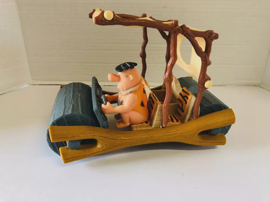 The Flintstones Flintmobile With Fred Driving 1993 - Etsy