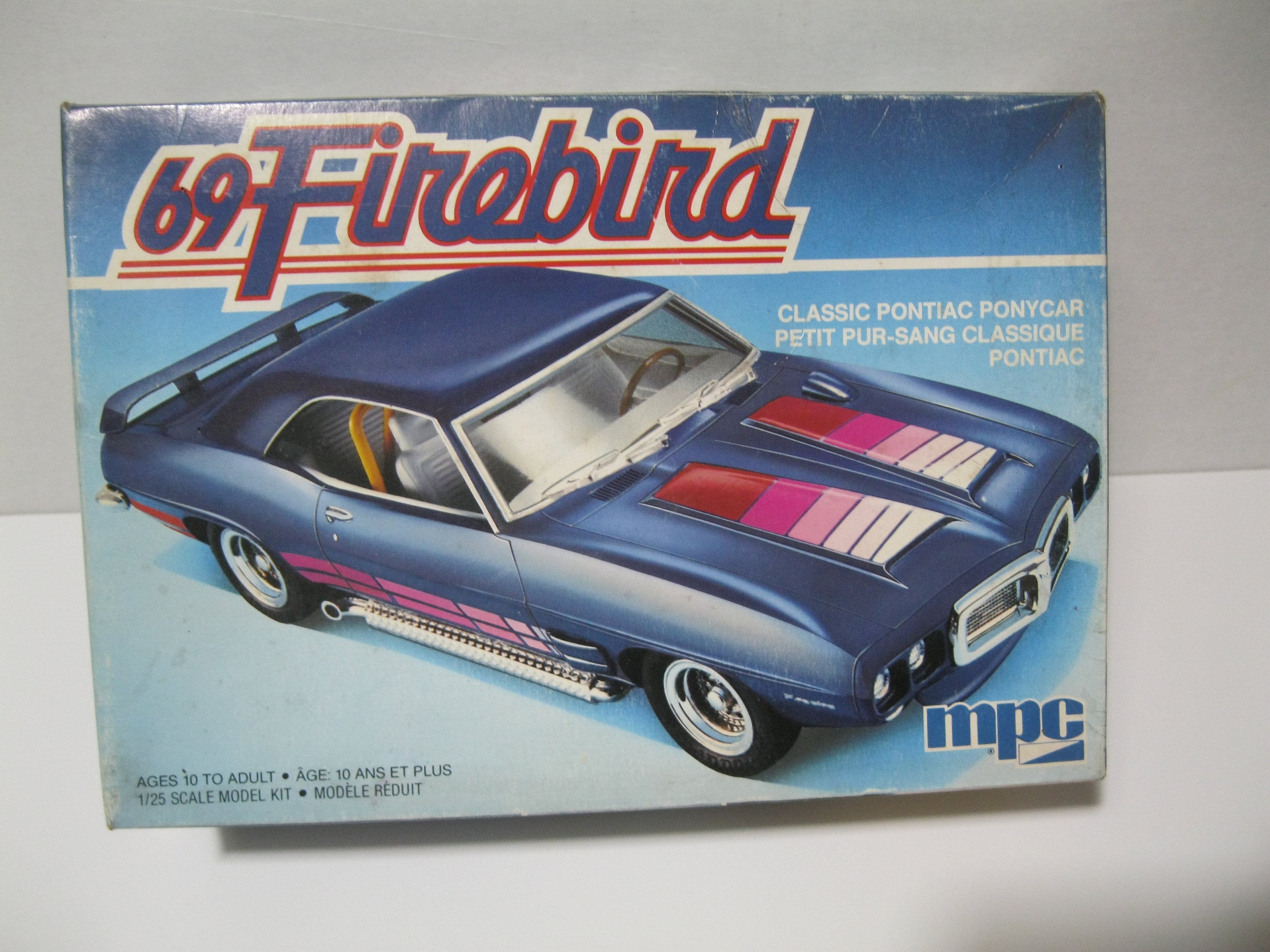 Vintage MPC 1969 Pontiac Firebird KIT 1/25 Scale Built 1984 - Etsy