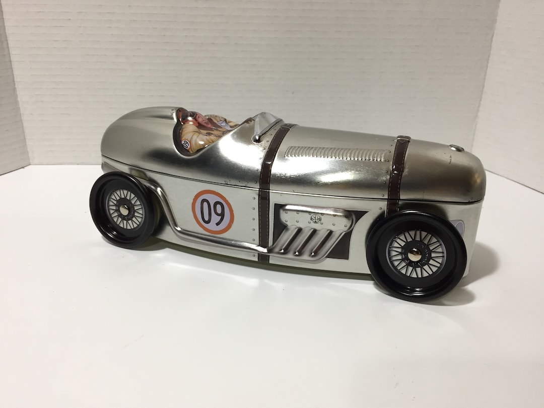 Vintage Tin Race Car by the Silver Crane Company, Made in England - Etsy