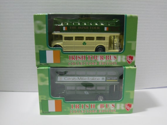 Irish Double Decker Tour Bus Set of Two Diecast Buses 1/43 - Etsy