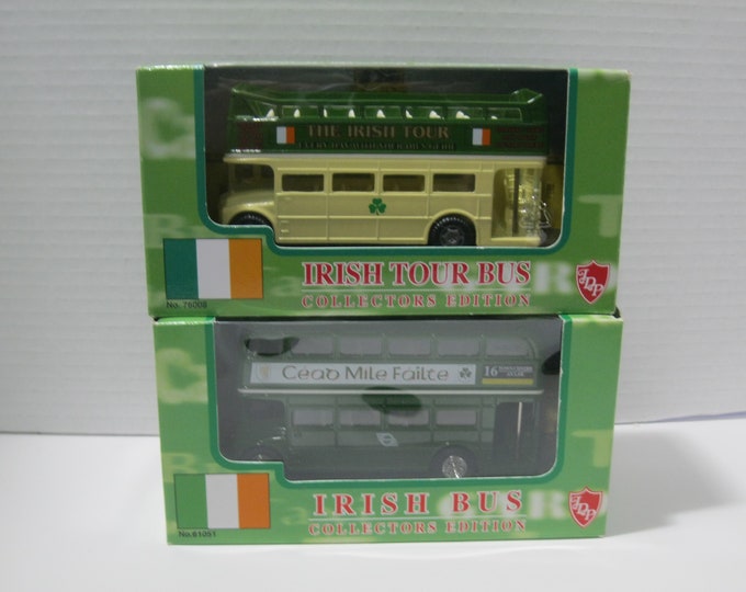 Irish Double Decker Tour Bus Set of Two Diecast Buses 1/43 Scale - Etsy