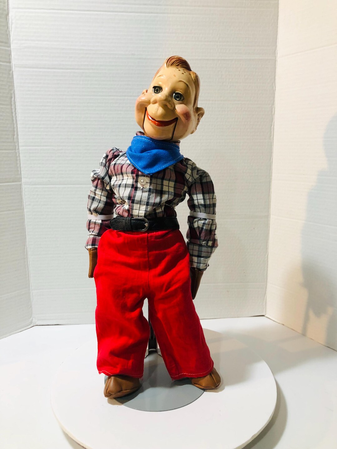 Vintage Ideal Howdy Doody Sleepy Eyes Ventriloquist Dummy Doll Mouth ...