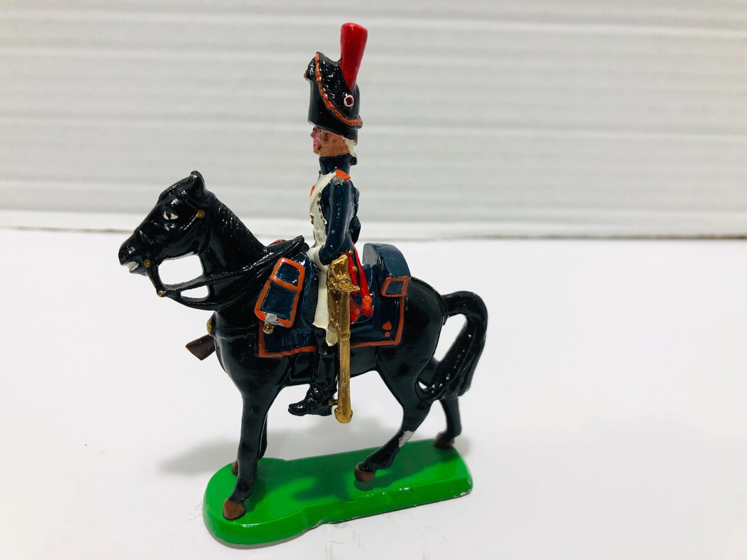MULBERRY MINIATURES Napoleonic Wars Mounted Lead Toy Soldier French ...